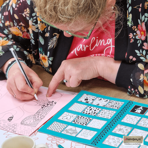 Creatieve workshop Tangle-tekenen